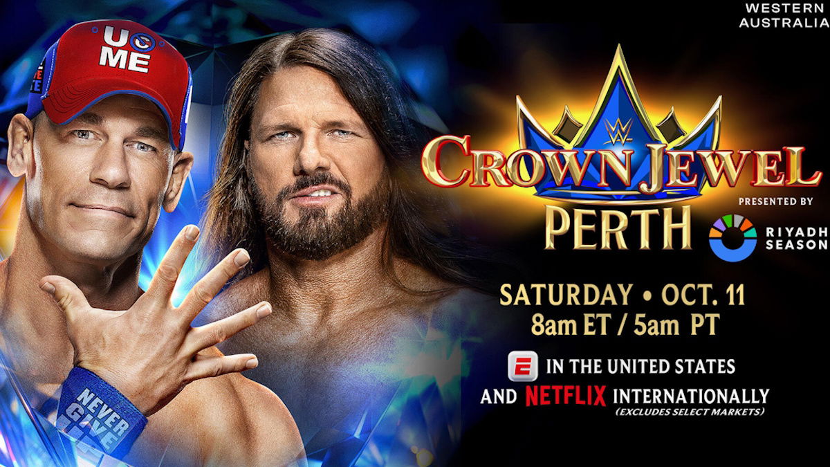 WWE Announce John Cena VS. AJ Styles At Crown Jewel Perth 2025