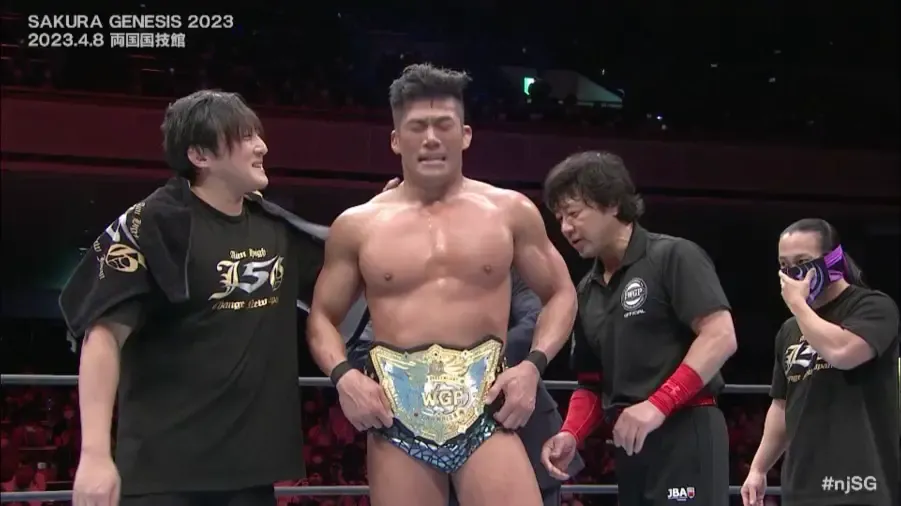 SANADA Wins The IWGP World Heavyweight Title At NJPW Sakura Genesis