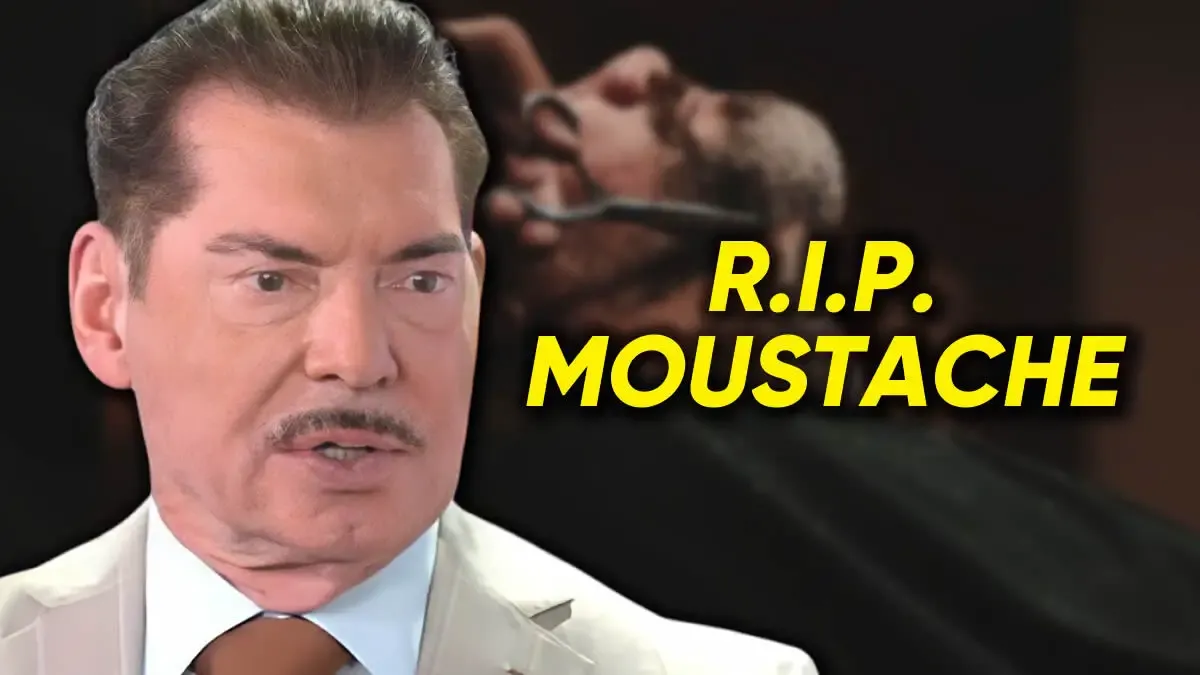 Vince McMahon Shaves Off His Moustache